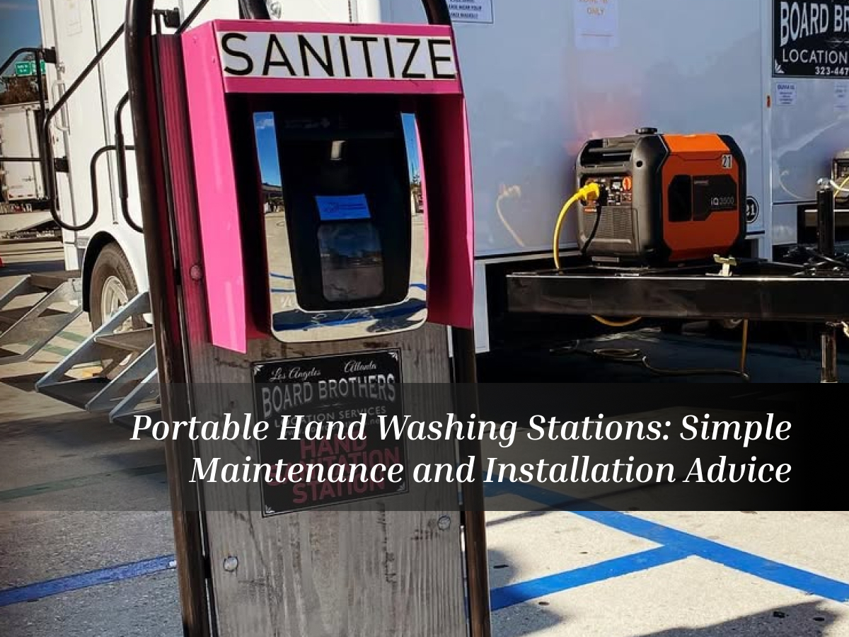 Simple Maintenance for Portable Hand Wash Stations