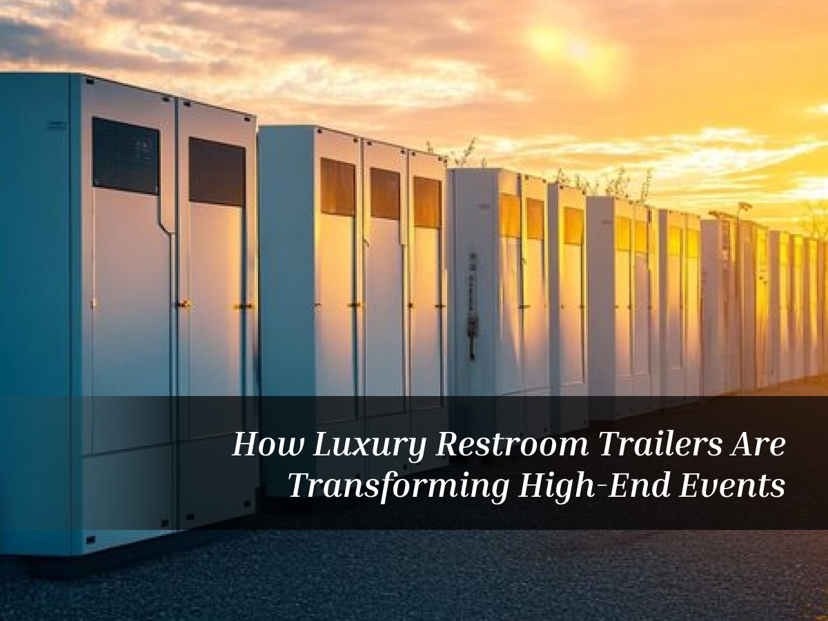 How Luxury Bathroom Trailers Elevate High-End Event Planning